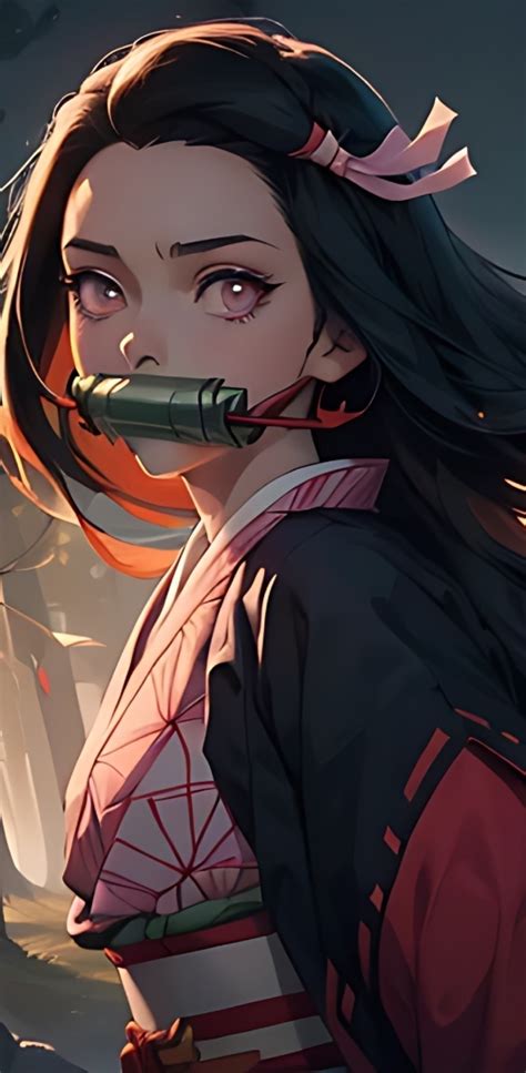 1176x2400 Resolution Nezuko Demon Slayer 2024 Ai Art 1176x2400