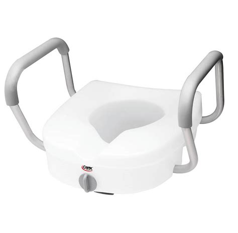 Siège De Toilette Rond Surélevé 5 Avec Appui Bras