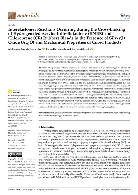 (PDF) Interelastomer Reactions Occurring during the Cross-Linking of ...