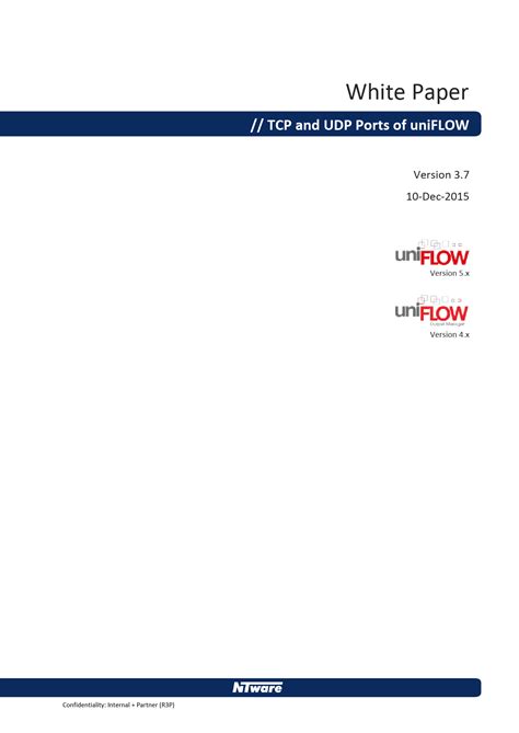 Tcp And Udp Ports Of Uniflow A Comprehensive Guide