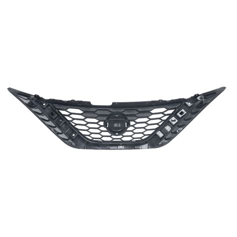 Front Bumper Upper Grille for Nissan Sentra 2016-2018 Chrome Black ...
