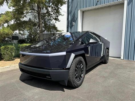 Mineral Blue Gloss Wrap Xpel Prime Xr Plus Tint Tesla Cybertruck