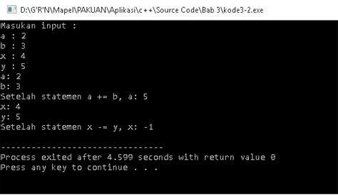 Belajar C Mengaplikasikan Compound Assignment Karena Belajar