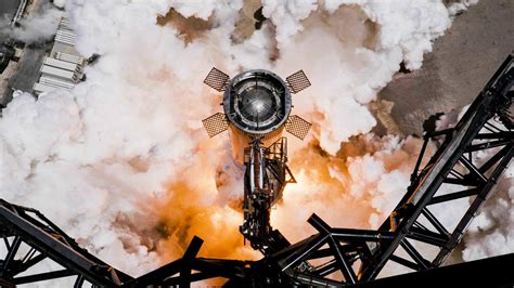 Space Launch Now Spacex Booster 10 And Ship 28 Static Fire Test