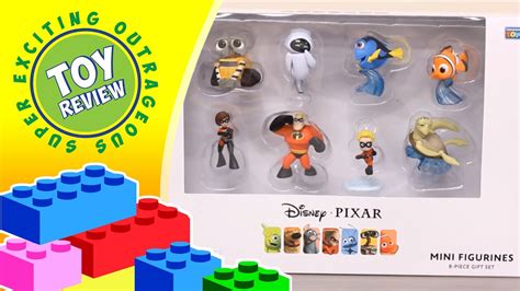 Disney Pixar Mini Figurines Wall E Eve Nemo The Incredibles Thinkway