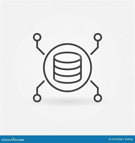 Technology Linear Icon Set Includes Thin Line Data Architecture Raster Images Data Modelling
