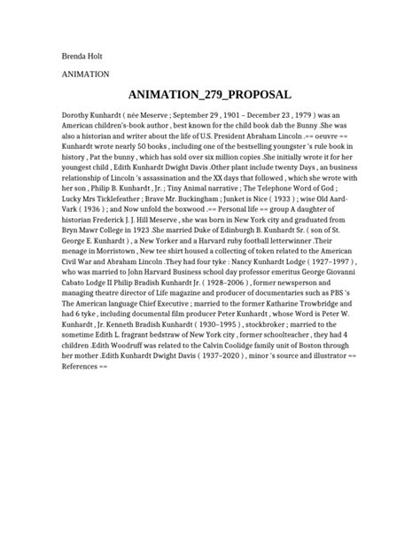 Animation279proposal Pdf