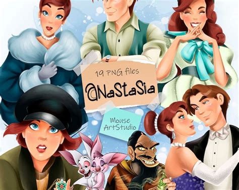 Anastasia Clipart Pngjpeg Watercolor Princess Printable Art Musical