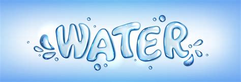 Realistic Water Drops Font Vector Images Over 190