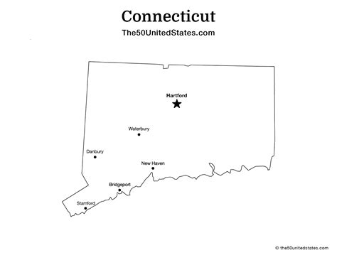 Free Printable Connecticut State Maps The 50 United States Us State