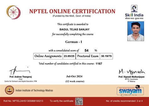 Tejas Bagul On Linkedin German Nptel Skillindia Lifelonglearning Germanlanguage