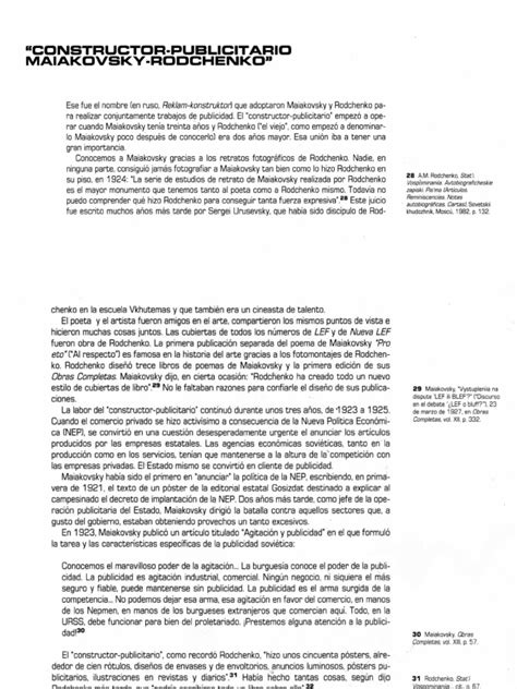 Chernevich Elena Constructor Publicitario Maiakovsky Rodchenko Pdf