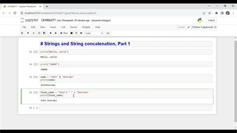 Strings And String Concatenation Youtube