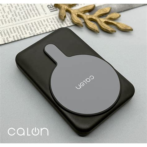 ワイヤレスモバイルバッテリー Magsafe ワイヤレス充電 5000mah Calon Qi マグネット 簡単装着 スタンド Usb