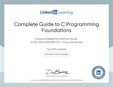 Vaishnavi Suruse On Linkedin Programming Cprogramming