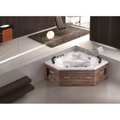White 2 Person Hydrotherapy Computerized Massage Indoor Whirlpool