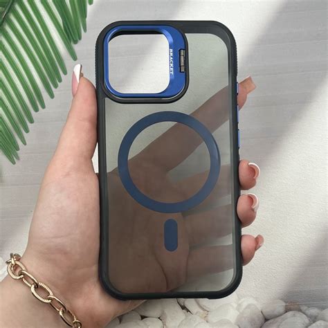 قاب گوشی Iphone 16 آیفون Stand Case اورجینال مگ سیف Magsafe ضد ضربه لنز