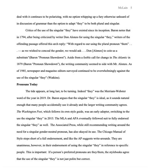 MLA Format Writing Commons