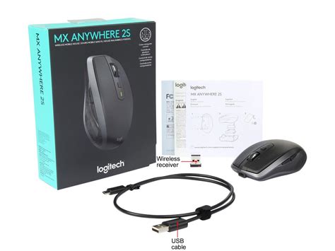 Logitech Mx Anywhere 2s Wireless Mouse Graphite