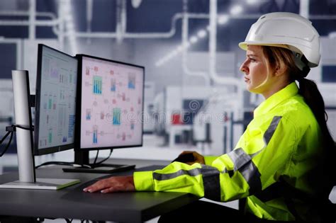 Engineer Operators Using Scada System Stock Image Image Of Control