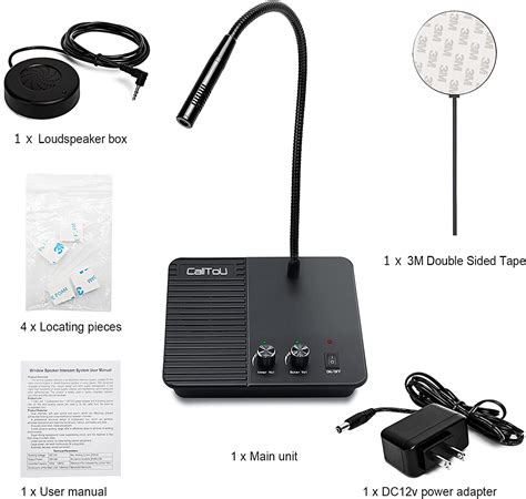 calltou window speaker system intercoms 2 way anti interference