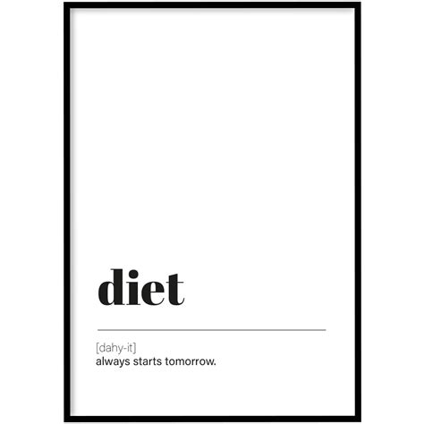 Poster Diet Wallll Keuken Posters Snelle Levering