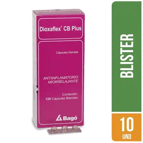Dioxaflex Cb Plus Diclofenaco Sódico 50mg Pridinol Mesilato 4mg