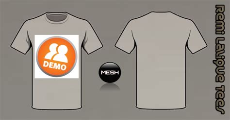 Second Life Marketplace Rl Mens Demo Tee V2