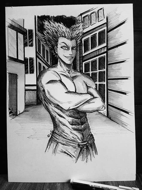 Garou Fanart Sketch By Ningenkaijin On Deviantart