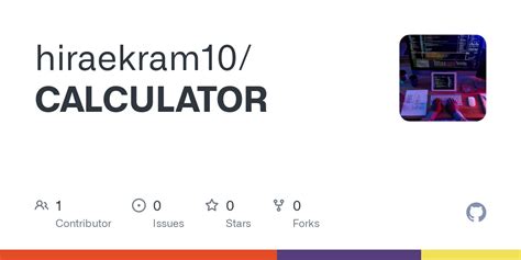 GitHub Hiraekram CALCULATOR