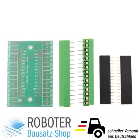 Terminal Adapter Anschlussplatine Für Arduino Nano Bausatz Io Pcb Eur