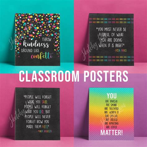 Classroom Posted Printable Classroom Posters Class Poster Downloads Classroom Decorations
