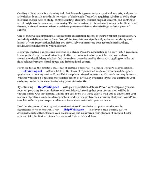 Dissertation Defense Ppt Template Pdf Thesis Microsoft Power Point