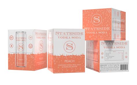 Stateside Vodka Soda Peach 4 Pack Stateside Vodka Bevstack