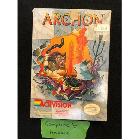 Nintendo Nes Archon Complete W Manual Video Game
