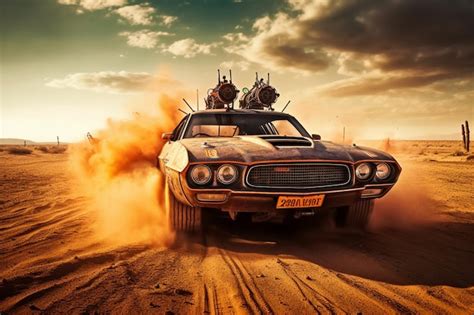 Premium Ai Image Mad Max Car Style