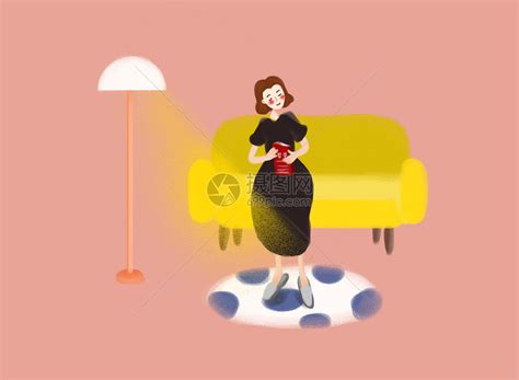 在家看书的女人插画图片下载 正版图片400079756 摄图网