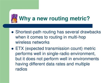 Ppt Routing In Multi Radio Multi Hop Wireless Mesh Networks Powerpoint Presentation Id6940357