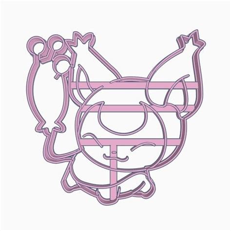 Download Stl File Skitty Cookie Cutter Pokemon Anime Chibi • Object To