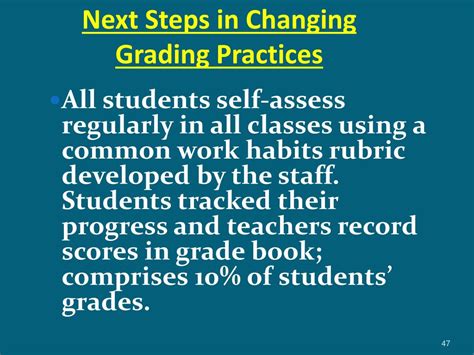 Ppt A Balanced Assessment System With Standards Based Grading
