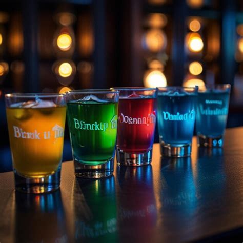 Row Of Assorted Drinks In A Bar Premium Ai Generated Image