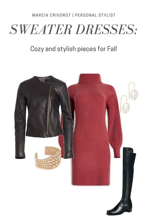 How To Style Sweater Dresses Street Style Fall Outfits Cozy Fall Outfits Fall Outfits Women