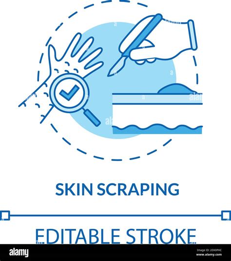 Skin Scraping Concept Icon Stock Vector Image And Art Alamy