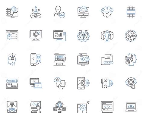 Speaking Articulation Line Icons Collection Diction Pronunciation