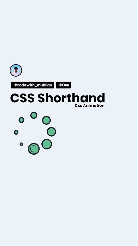 Muhilan Css Shorthand For Animation🧠 Free Source Code