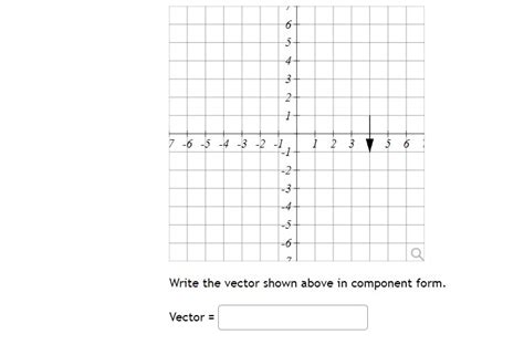 solved write the vector shown above in component
