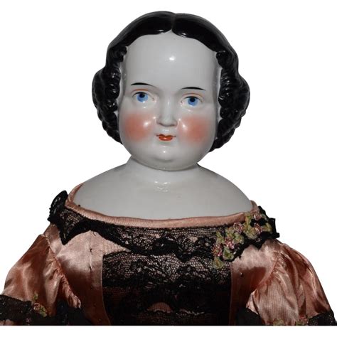 German Glazed Porcelain China Head Doll By Kister Joan And Lynette