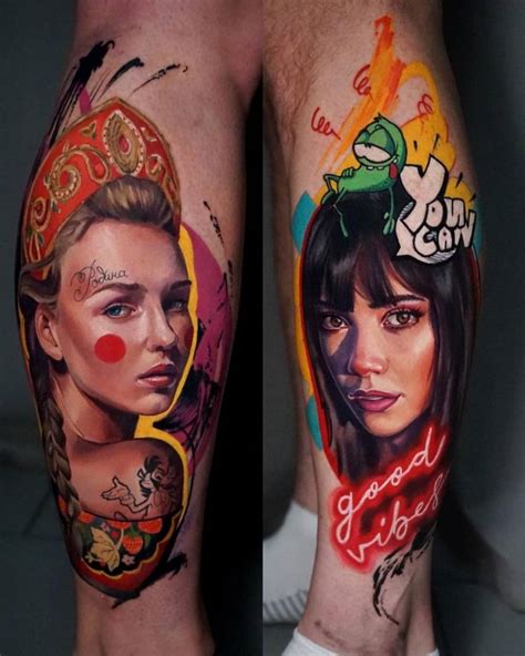 20 BarevnÝch TetovÁnÍ Od Darii Pirozhenko Creativelifecz UmĚnÍ