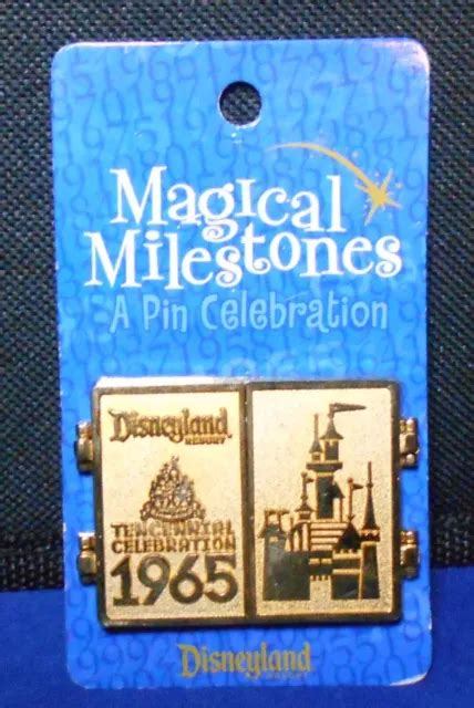 Disney Magical Milestones 1965 Disneyland Tencennial Celebration Pin £