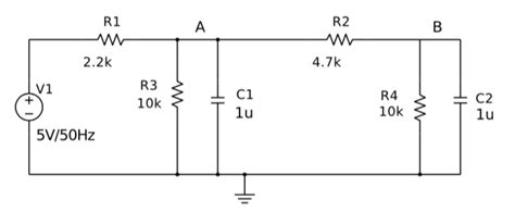 Solved Calculate The Voltage Including Phase Shift In A And Chegg Com